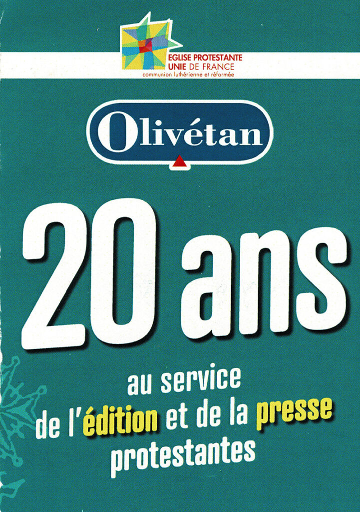 Olivétan a 20 ans d'âge ! - Protestants-pacca